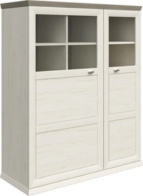 XXXLutz VYSOKÁ KOMODA, šedá, bílá, 110/134,2/43 cm Hom`in - Dětské pokoje sestavy - 000003000140