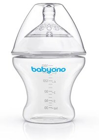 Baby Ono Láhev antikoliková Natural Nursing 0+ 180 ml transparentní