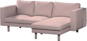 Potah na pohovku IKEA Norsborg 3-místná se šezlongem barva růžová látka pletený vzor