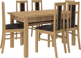 ADRK Furniture Sada stolu s židlemi RODOS 59 SE-ROD-59-C-B136