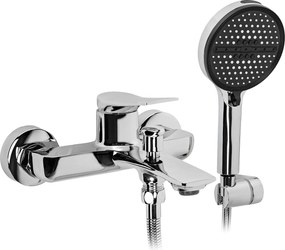 Rea Vision Premium, nástěnná vanová baterie s ruční sprchovou soupravou, chromová, REA-B6739
