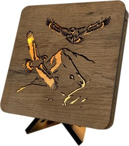 Li-Go "Ptáci " lampa 19x19 cm provedení povrchu: ořech