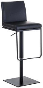 Barová židle Methow - umělá kůže | černá