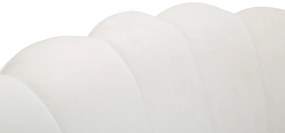 Designová pohovka Nahimana 130 cm bílá / zlatá