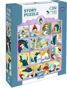 DJECO Puzzle s příběhem Červená Karkulka / 35 dílků
