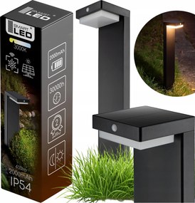 Solární Zahradní Lampa Led Zapichovací sloupek Snímač soumraku 70 cm Premium