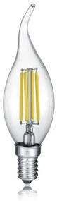LED žárovka svíčková E14 čirá plamének LED žárovka E14 svíčková 2,5W teplá 3000K 400LM PL - 990-400 - Trio