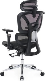 Kancelářská ergonomická židle PORTE — síťovina, černá