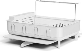 Simplehuman - Odkapávač nádobí, s držákem na skleničky, bílá KT1198