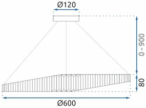 Toolight Závěsné svítidlo APP1064-1CP