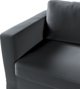 Potah na pohovku IKEA  Karlstad 3-místná, nerozkládací, dlouhý barva šedá látka sametová