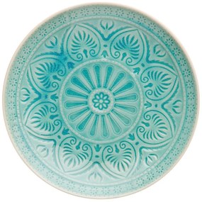 SUMATRA Talíř 25 cm - tyrkysová