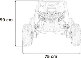 Ramiz Buggy ATV Defend 4x4 fialová licence KUROMI