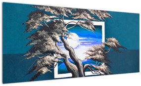 Obraz stromu na stěnu (100x40cm)