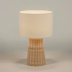 Stolní lampa Marlenn Sail Ratan Taupe