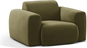 Khaki sametové křeslo Molino – Micadoni