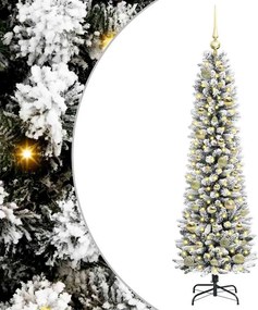 Umělý vánoční stromeček Bílá 150 cm PVC, kov a plast 3396097