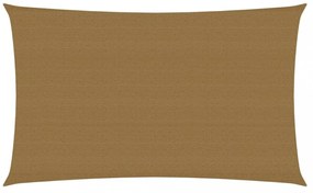Stínící plachta obdélníková HDPE 2,5 x 5 m Dekorhome Šedohnědá taupe