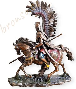 Polský husar na koni – soška Veronese, historická dekorace, WU74521A4