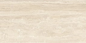 Mexen Neo Travertino Matná rektifikovaná glazovaná gresová dlaždice Crema G1, podlahová a nástěnná 120 x 60 cm