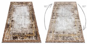 Luxusní kusový koberec akryl Berta hnědý 160x230cm