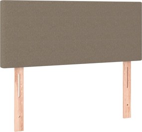 Box spring postel s matrací taupe 90x200 cm textil 3139869