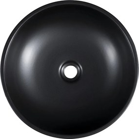 Sapho Sapho, PRIORI keramické umyvadlo na desku Ø 41cm, černá/zelená, PI039
