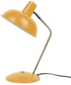 LEITMOTIV Stolní žlutá lampa Hood Metal 37,5 cm, stínidlo ∅ 19,5 cm