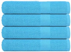 Saunové osušky FROGN 4 ks tyrkysové 80x200 cm 360 g/m² 136984