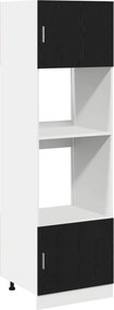 Závěsná skříňka Černý dub 60 x 57 x 207 cm Kompozitní dřevo 3334018