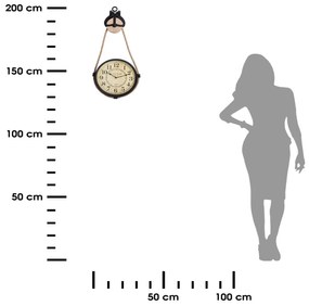 Nástěnné hodiny Irma, černá