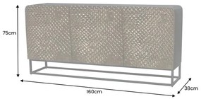 Designová komoda Pallaton 160 cm hnědé mango