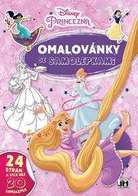 JIRI MODELS Omalovánky A4 se samolepkami Disney Princezny 4