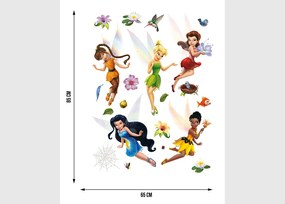 Dětská samolepka na zeď Disney Víly | 65 x 85 cm | DDK867