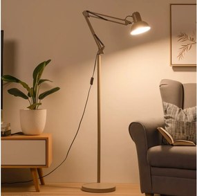 BRILAGI - Flexibilní stojací lampa TASKER 1xE27/60W/230V 184 cm béžová
