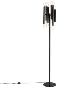 Stojací lampa Art Deco černá 12-ti světlá - Tubi