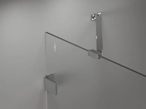 Mexen Lunar, pravý půlkruhový sprchový kout 90 x 70 cm, 8mm čiré sklo, chromový profil, 833-090P-070L-01-00