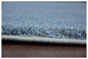 Luxusní kusový koberec Shaggy Azra šedomodrý kruh 60x60 60cm