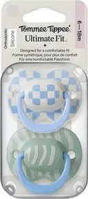 TOMMEE TIPPEE Dudlík Ultimate Fit silikonový, Boy / 6-18 měsíců / 2 ks