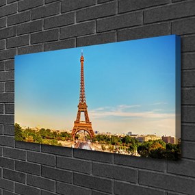 Obraz na plátně Eiffelová Věž Paříž 125x50 cm