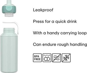 Světle růžová plastová dětská lahev 400 ml Fairy Garden – Mepal