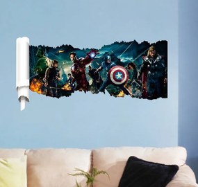 Živá Zeď Samolepka Avengers