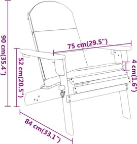 3dílná sada zahradního nábytku Adirondack masivní akácie 3152124