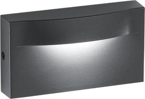 FAN LED-MOBULA-AP-ANT Nástěnné LED svítidlo Mobula (antracit) 8 W, 1100 lm, 3000 K, IP65, 137 x 40 x 75 mm - FANEUROPE
