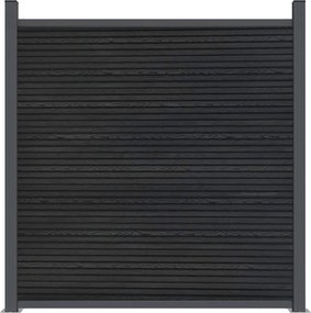 Plotový dílec šedý 699 x 186 cm WPC 3282792