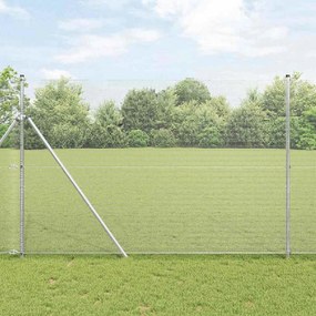 Zemní upevnění svařované drátěné ploty 10 x 1,5 m Stříbrná 3351583