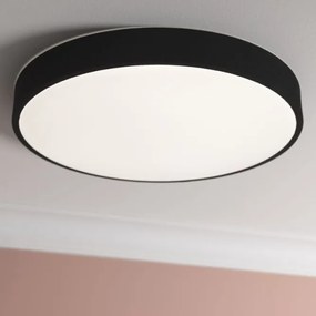 Brilliant G80821/76  Stmívatelné LED svítidlo FILIZ černá textilie průměr 49cm, RC, CCT, Night Light