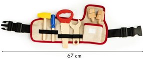 ECOTOYS Dětský pásek s dřevěným nářadím