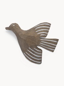 Ručně vyrobený nástěnný háček z aspenového dřeva Lola Bird
