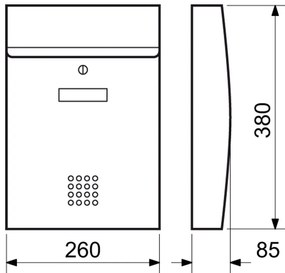 Richter Czech Poštovní schránka ocelová BK.05.AM